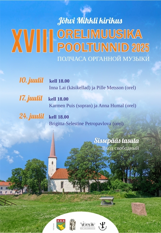 XVIII „Orelimuusika pooltunnid“ Jõhvi Mihkli kirikus. Esinevad Inna Lai ...